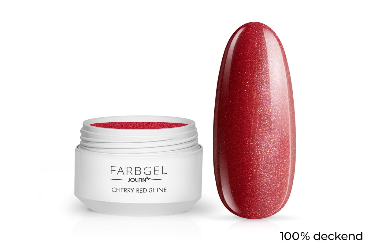 Jolifin Farbgel cherry red shine 5ml | 25260AFT