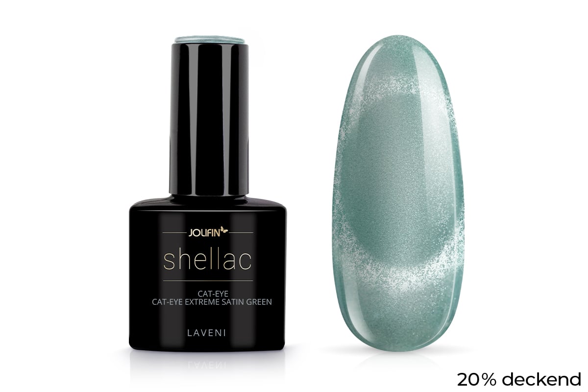 Jolifin LAVENI Shellac - Extreme Cat-Eye galaxy blue 10ml