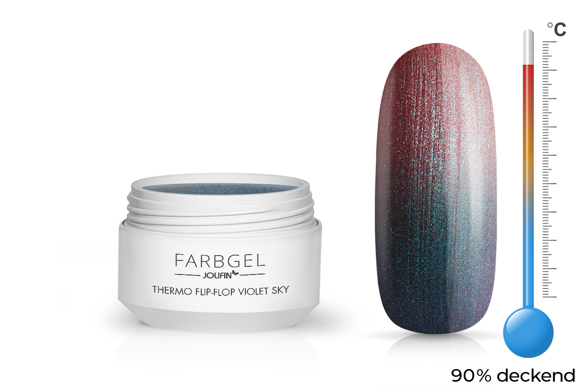 Jolifin Thermo Colour Gel Flip-Flop violet sky 5ml | 11756AFT