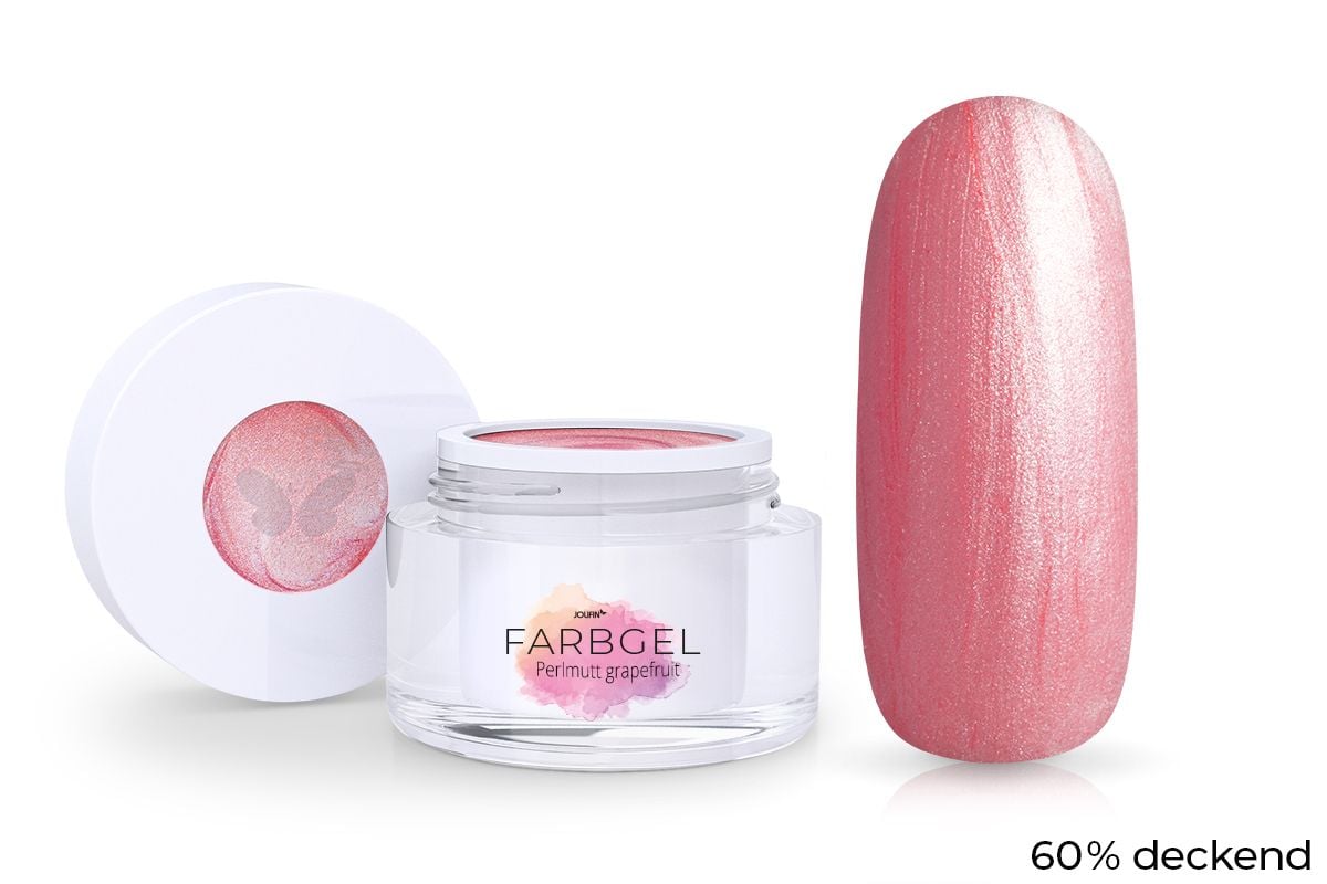 Jolifin Farbgel Perlmutt grapefruit 5ml | 24449T